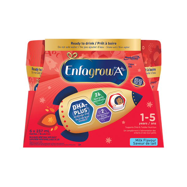 Enfagrow A+ Toddler & Child Nutritional Drink, Milk Flavour Ready to D ...