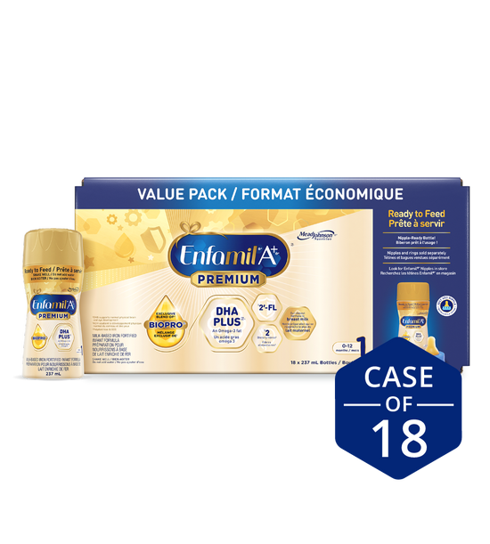 Enfamil A+ Premium Infant Formula, Nipple-Ready to Feed Bottles ...